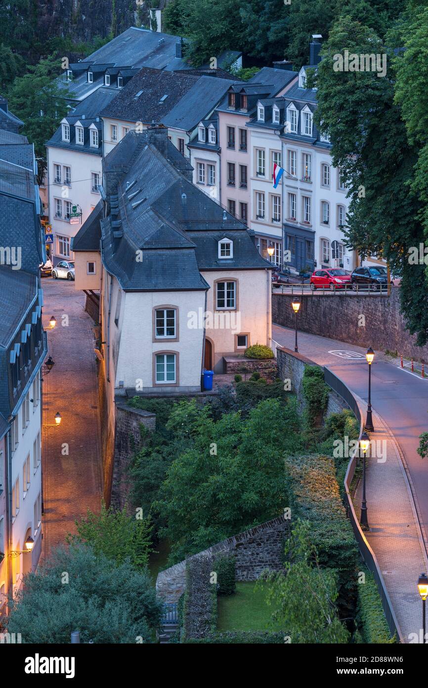 The grund luxembourg at night hi-res stock photography and images - Alamy