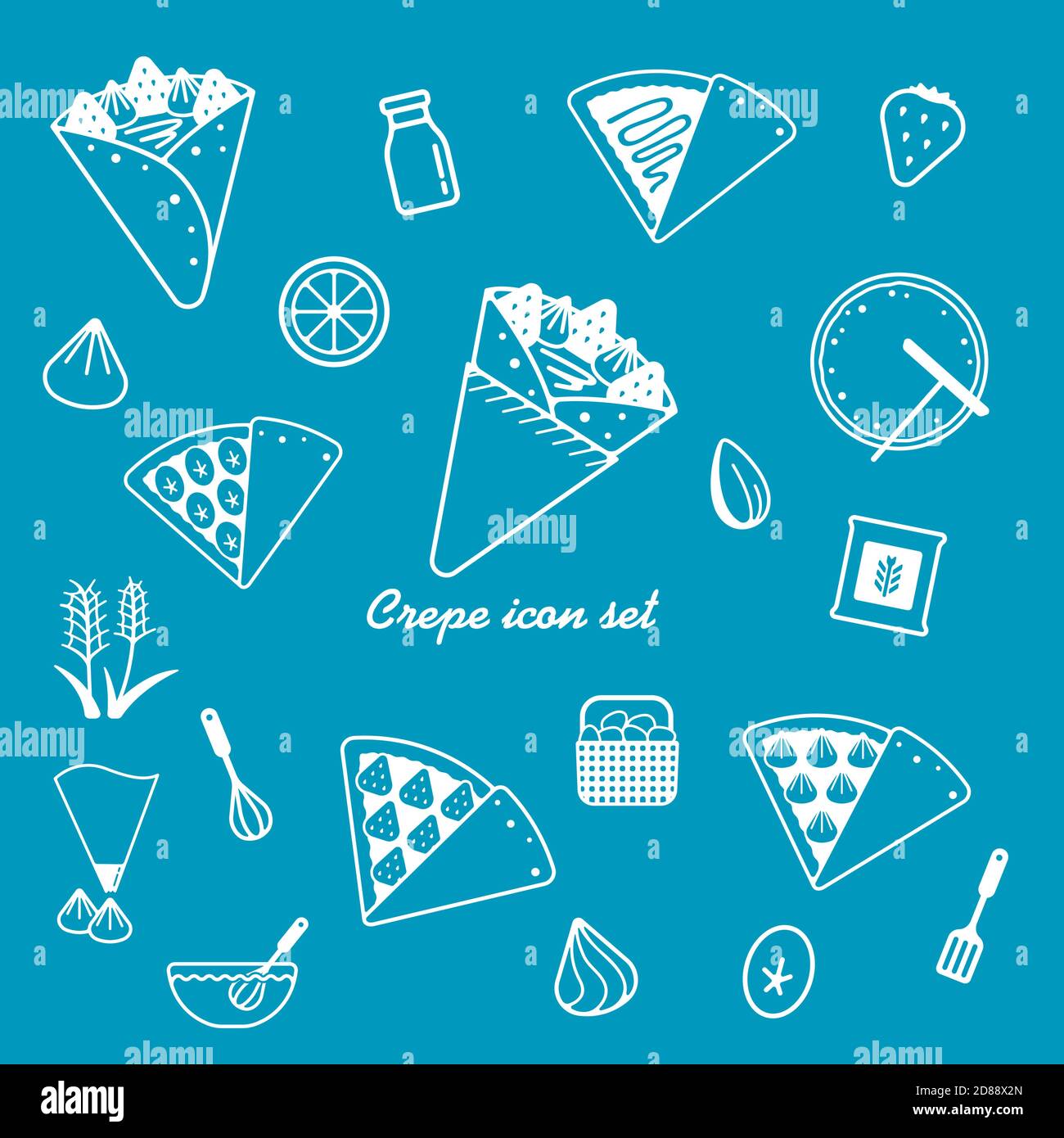 Sweets tasty food ice Stock Vector Images - Alamy