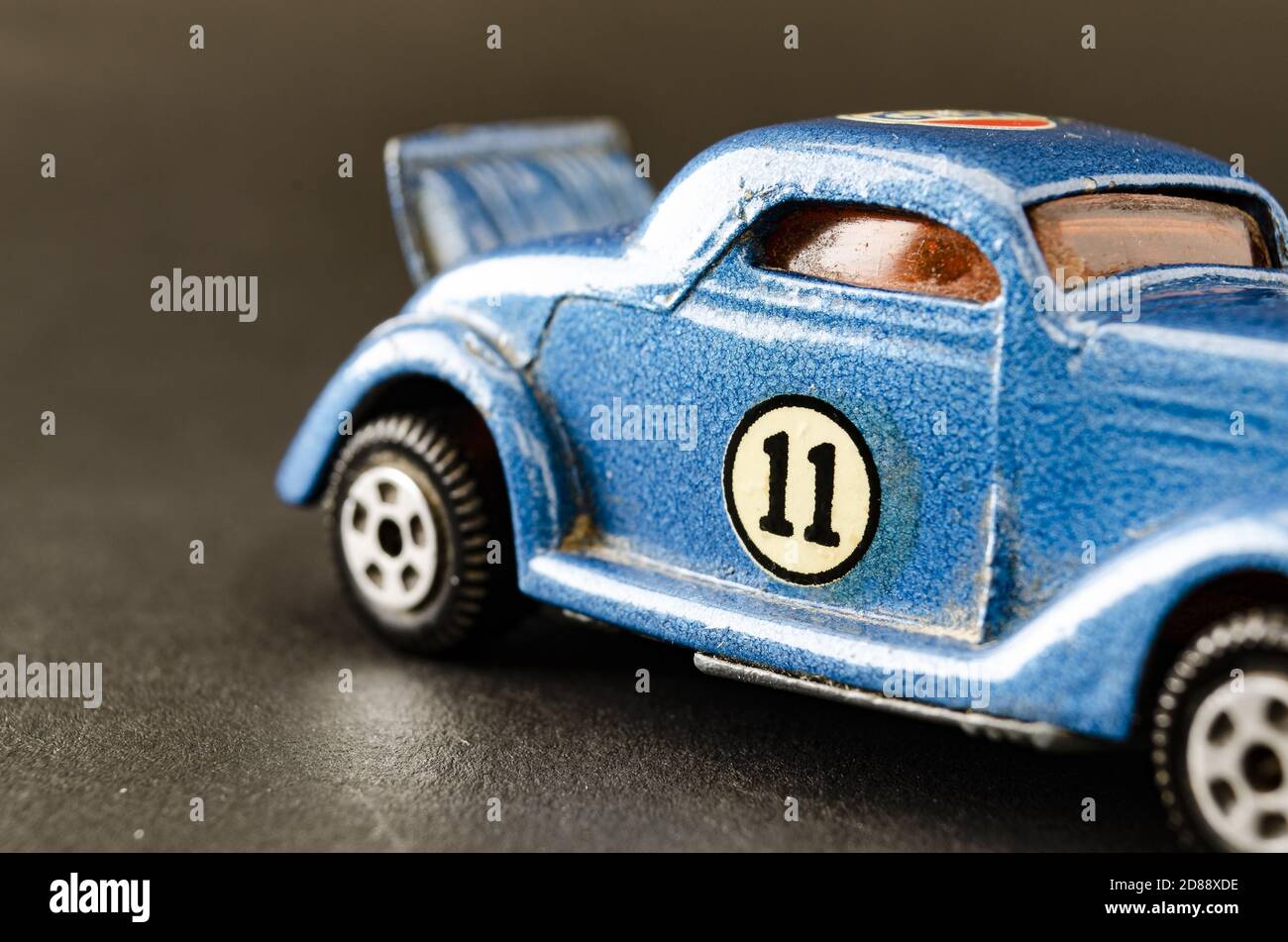 Blue race car collection figure Stock Photo - Alamy