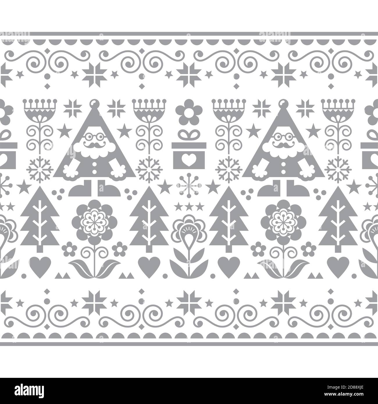 Tree heart seamless seamless Stock Vector Images - Alamy