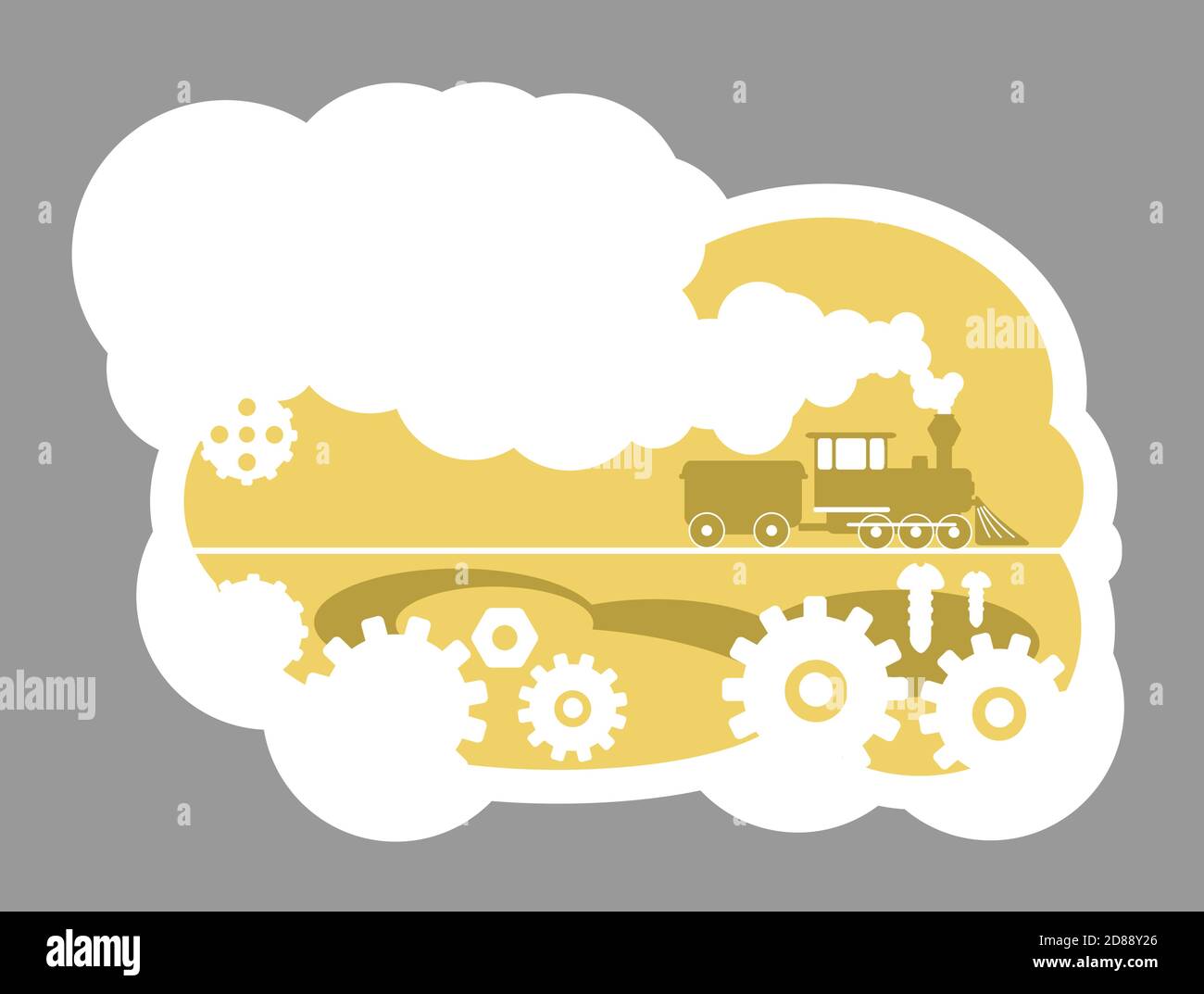 Railroad 2D vector web banner, poster Stock Vector Image & Art - Alamy