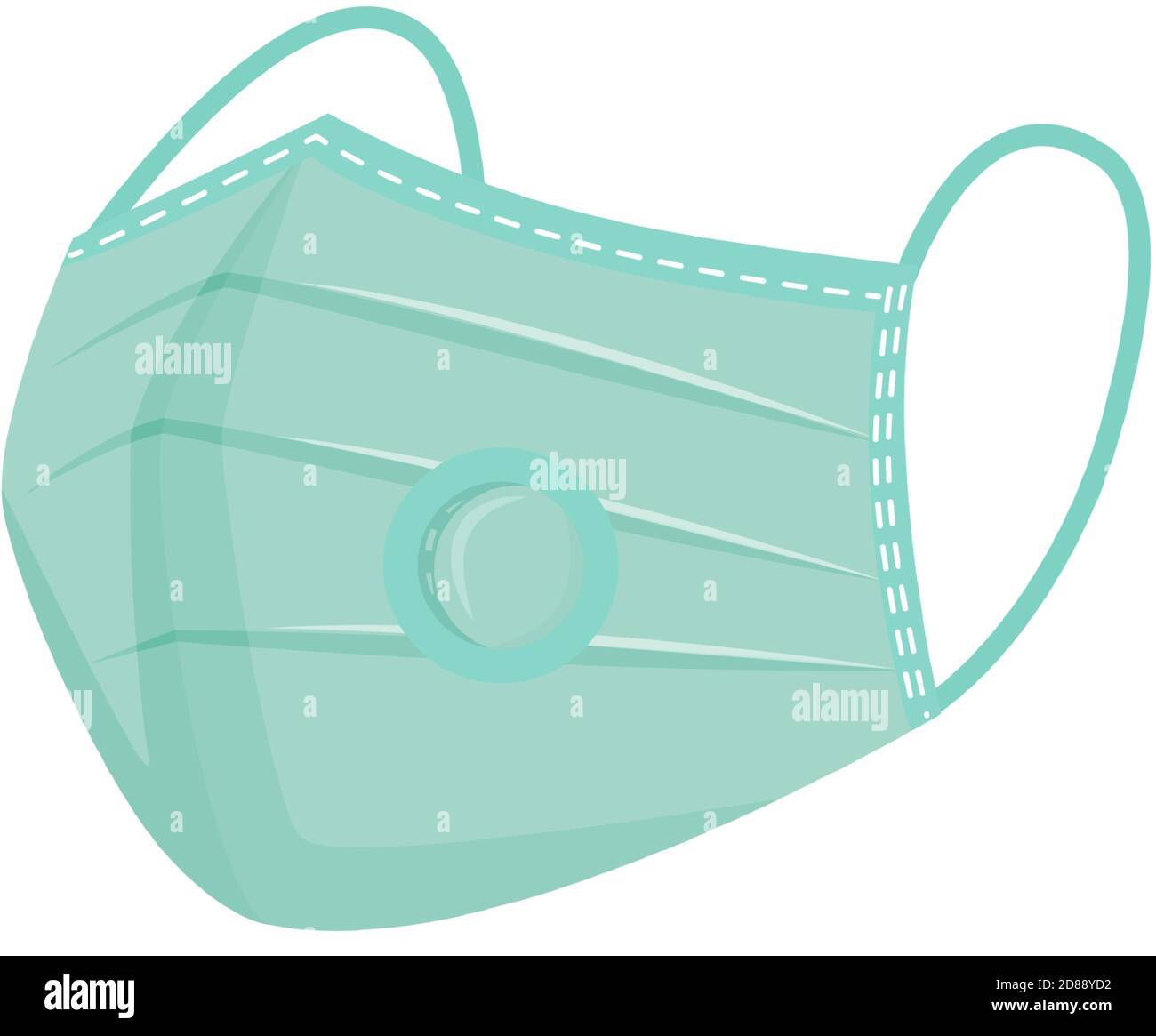 Mask with vent cartoon vector illustration Stock Vector Image & Art - Alamy