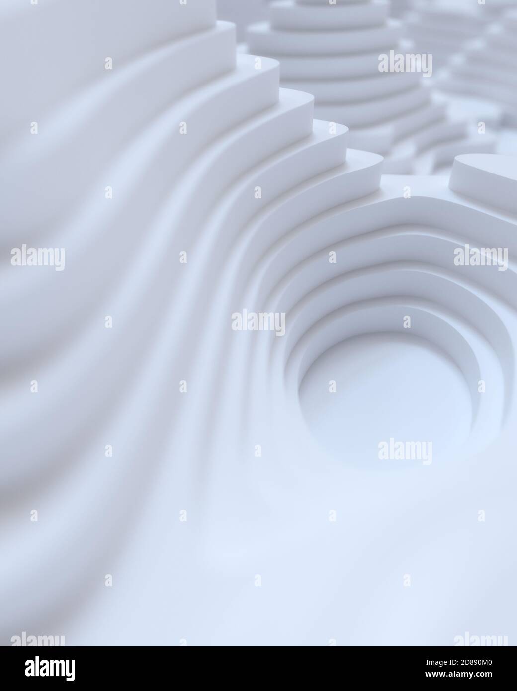 Abstract white background. Topography levels. Mapping relief design. 3d ...