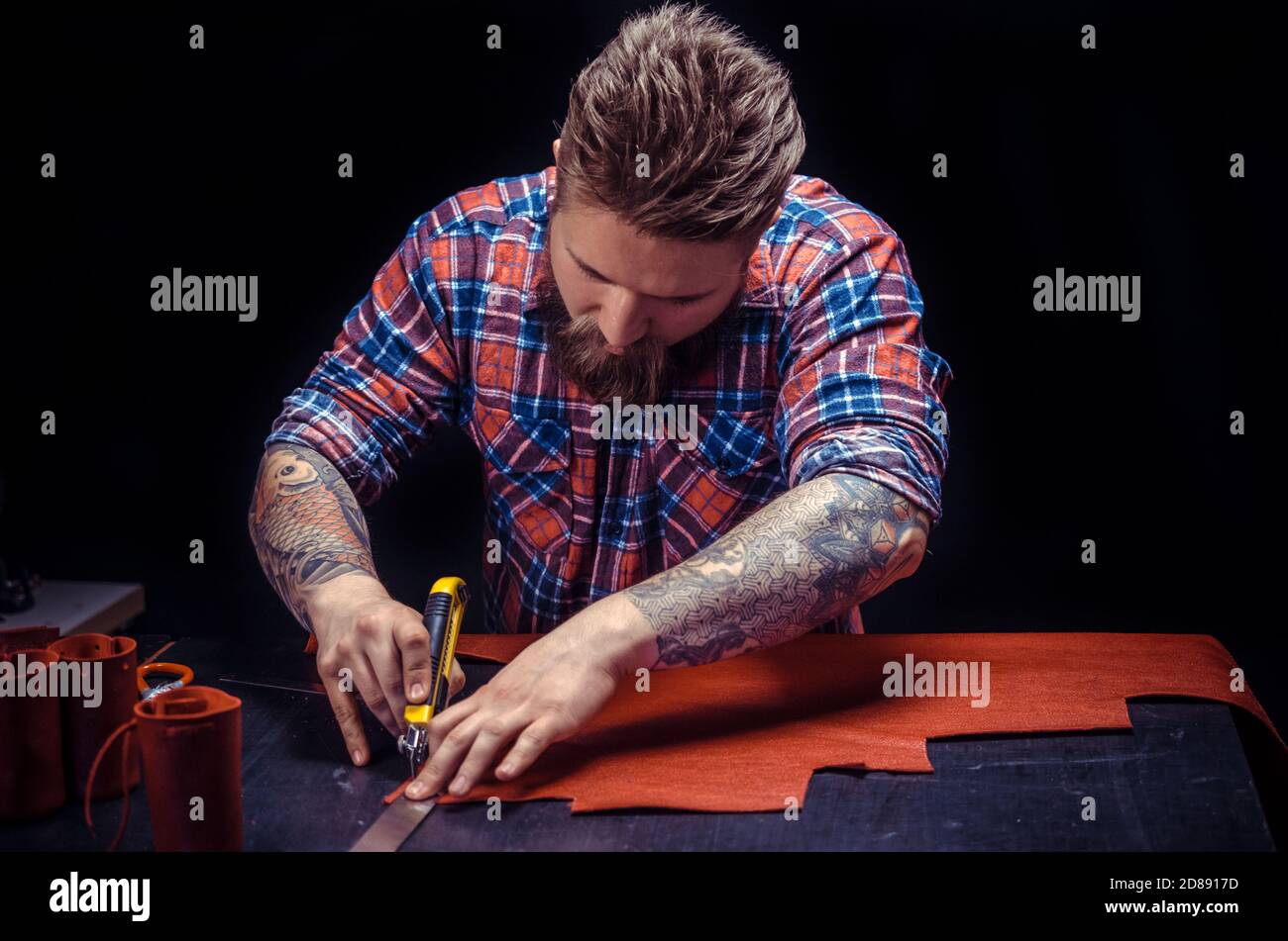 Leathercraft tool hi-res stock photography and images - Alamy