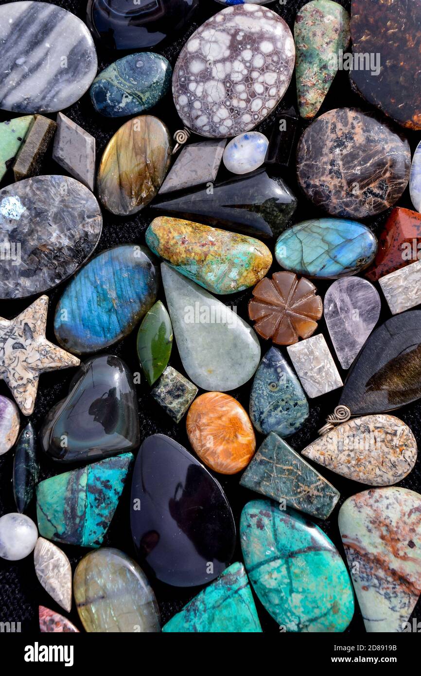 Semi Precious Rock Stone Jewel Stock Photo - Alamy