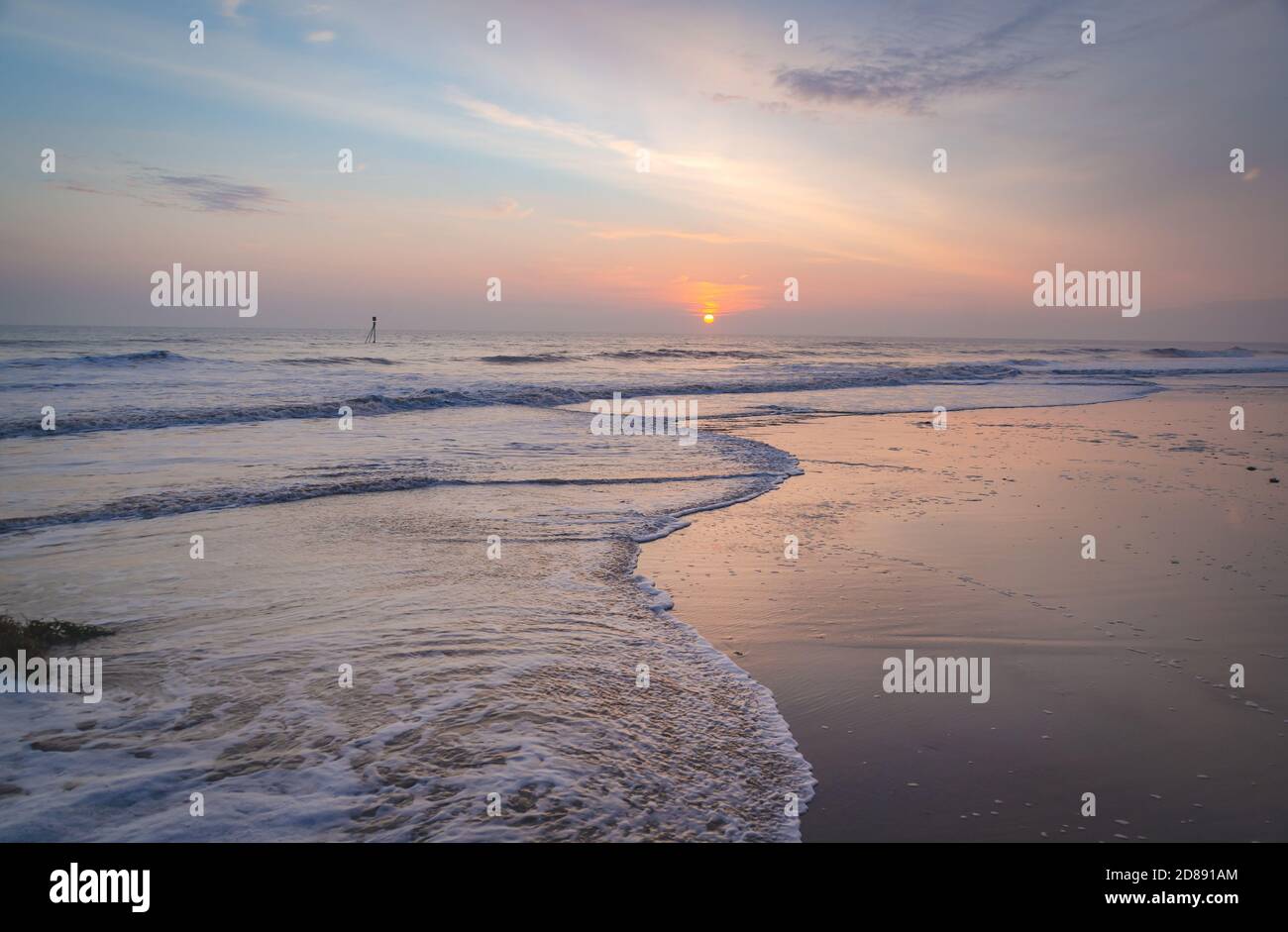 beach at sutton on sea Stock Photo - Alamy