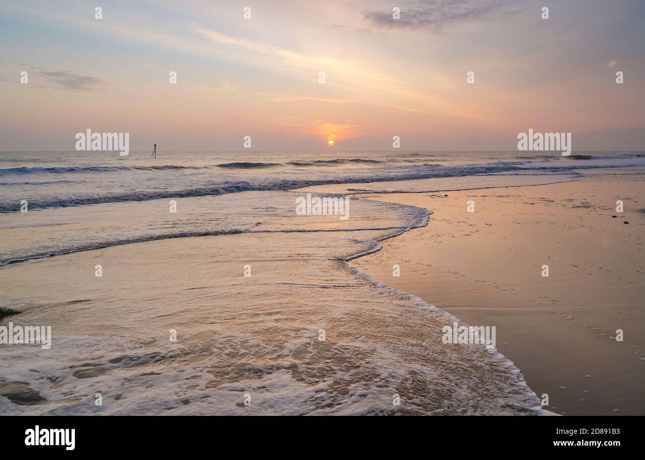 beach at sutton on sea Stock Photo - Alamy