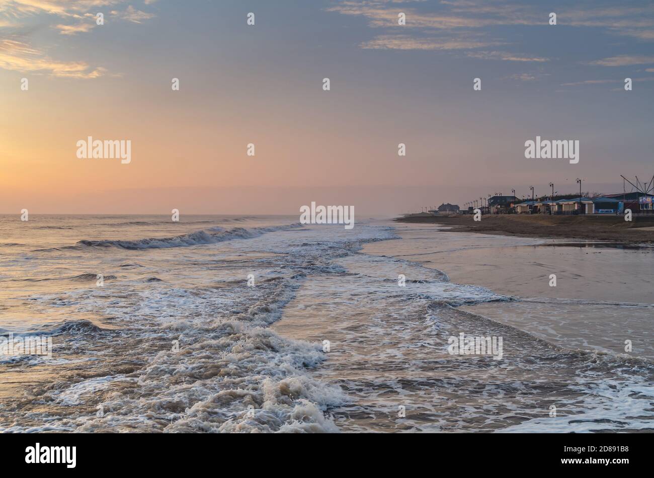 beach at sutton on sea Stock Photo - Alamy