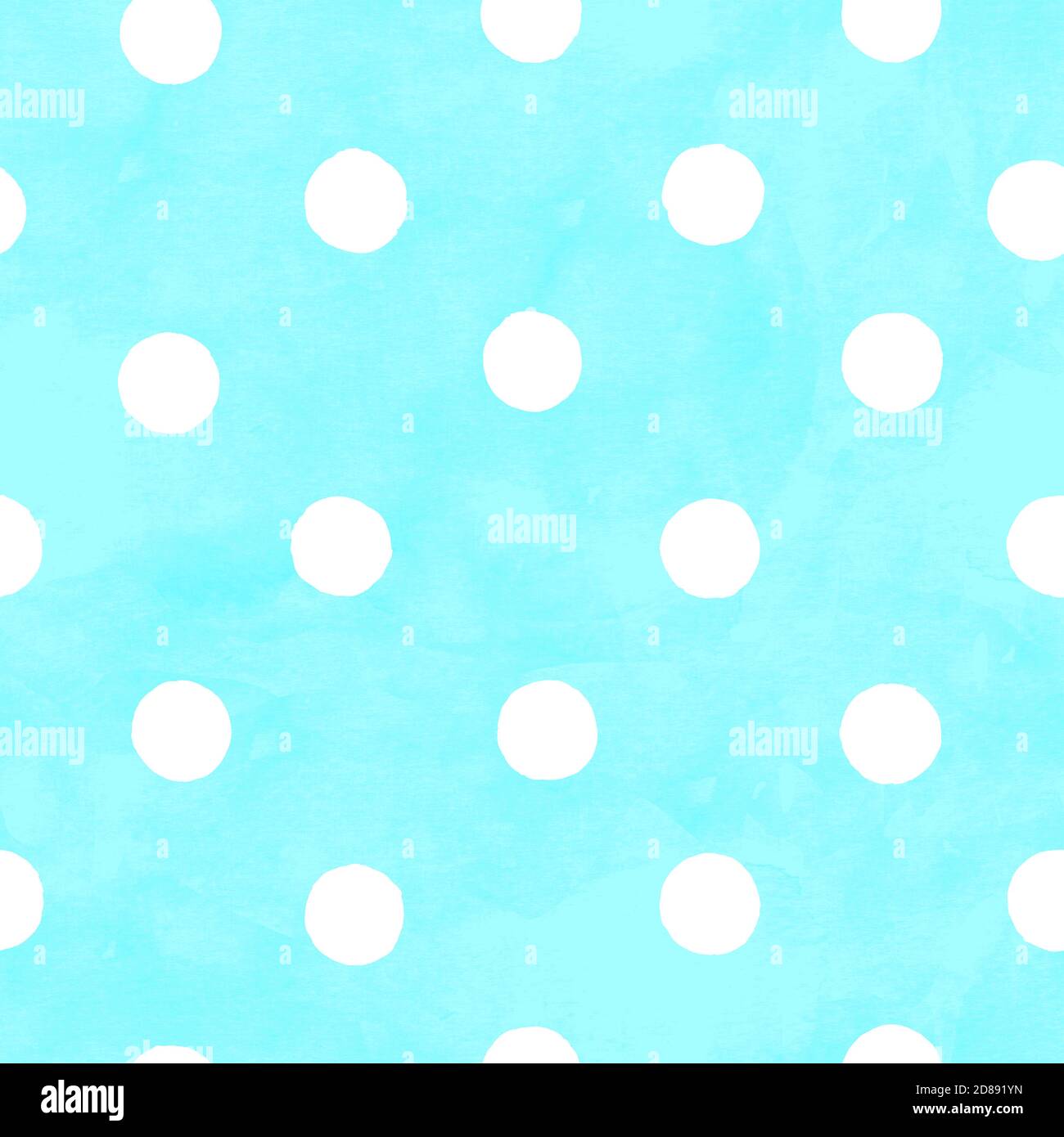 Turquoise Polka Dots Wallpaper