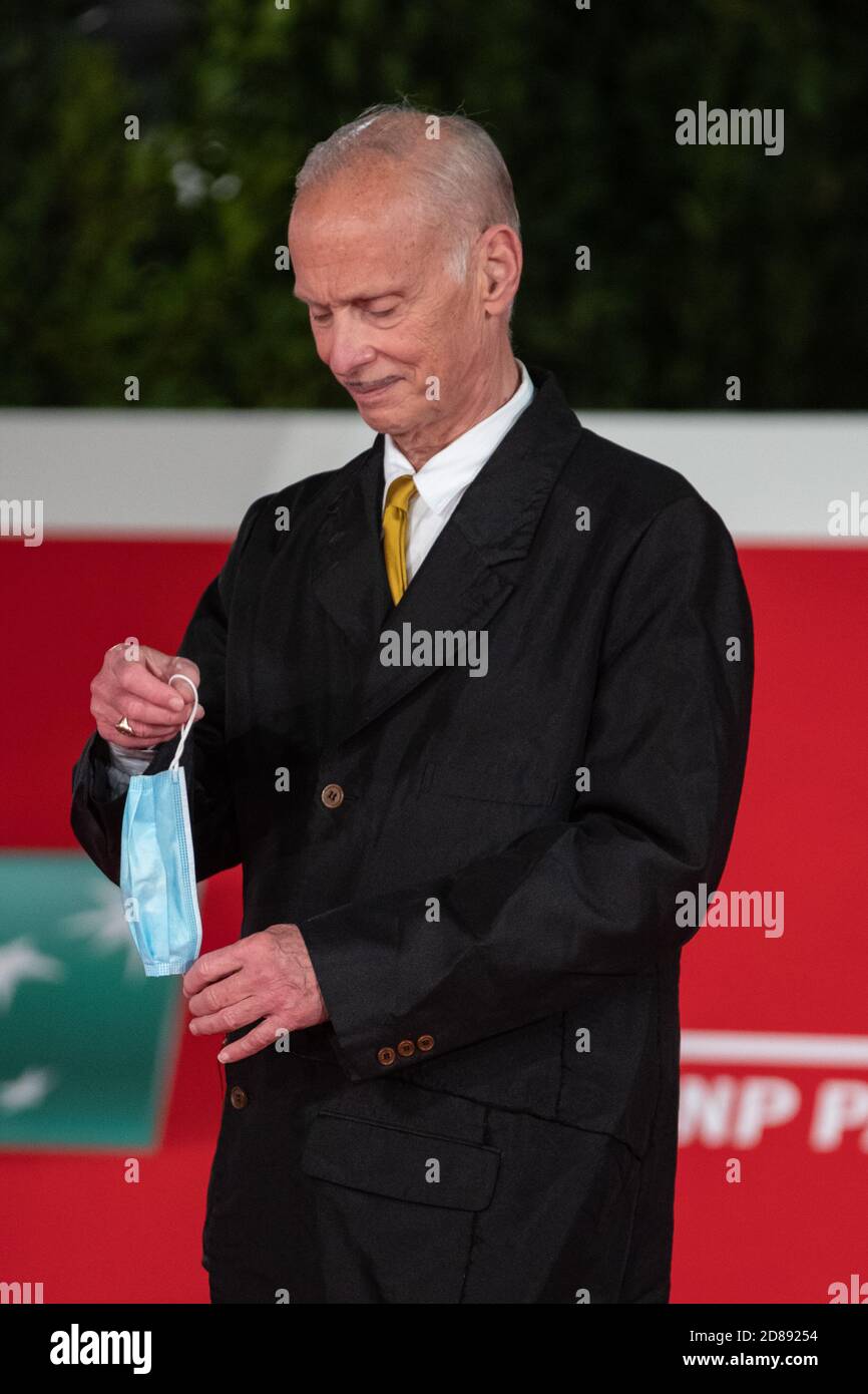 Roma, Oct, 15, 2020 Film director Jhon Waters attends at the red carpet ...