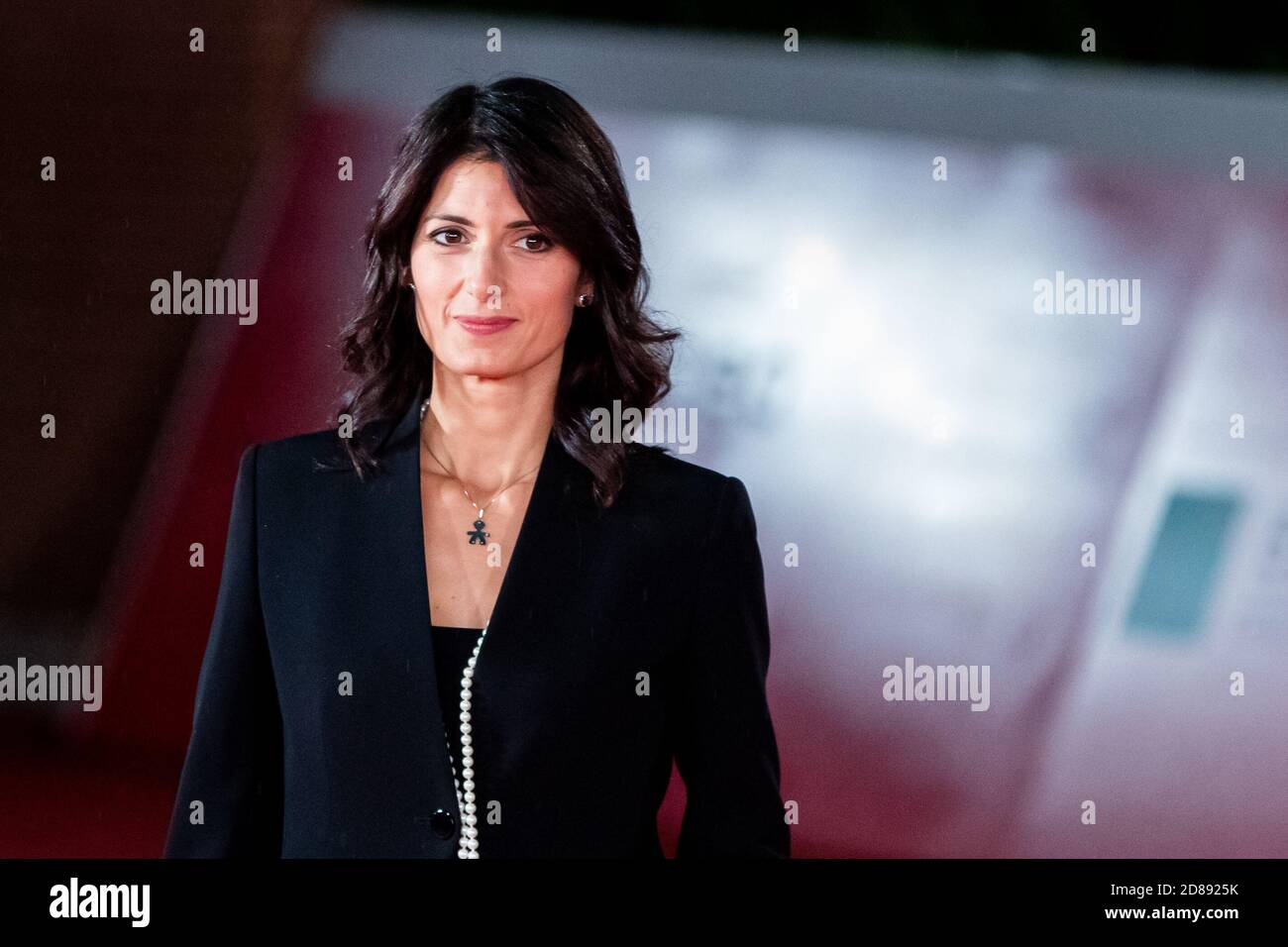 Roma, Oct, 15, 2020 Virginia Raggi, Mayor's Rome, on the red carpet of ...