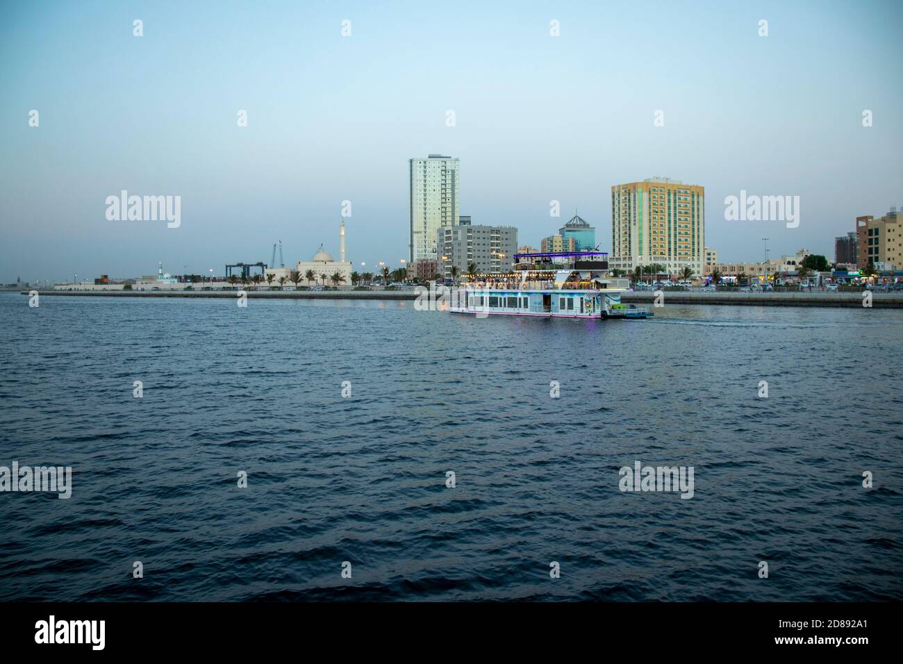 Waterfront of Al Marsa Area in Ajman, UAE. Outdoors Stock Photo - Alamy