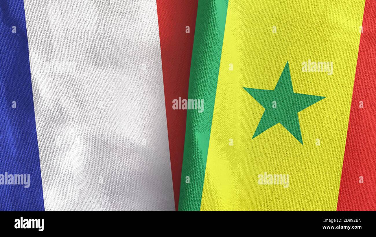 France senegal flag hi-res stock photography and images - Alamy