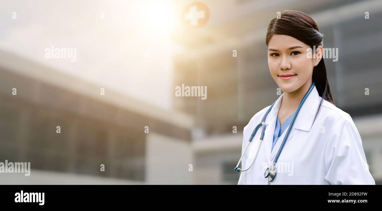 Professional doctor at the hospital. Medical healthcare business and ...