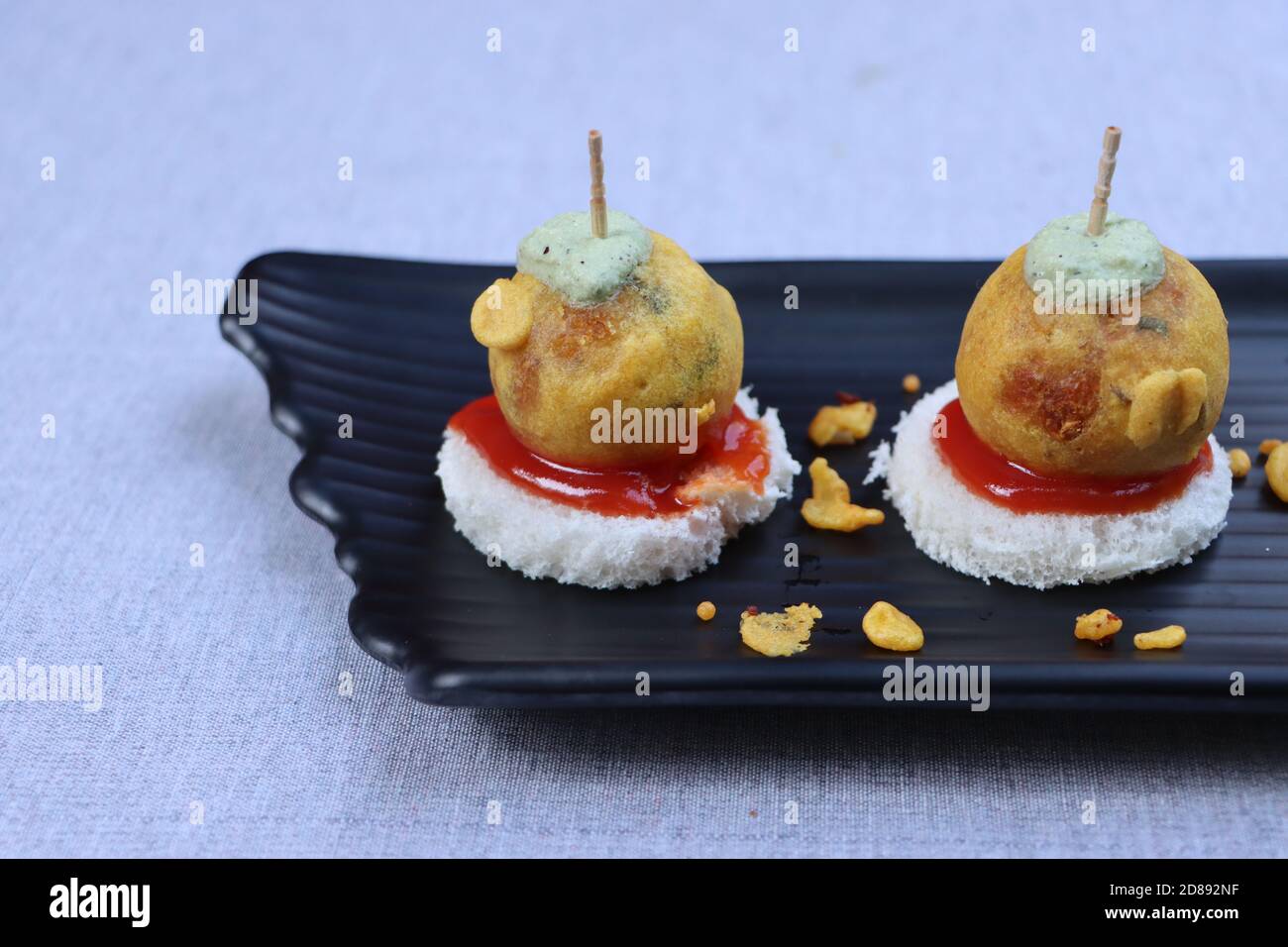 Mini vada Pav, restaurant style version of roadside fast food dish from ...