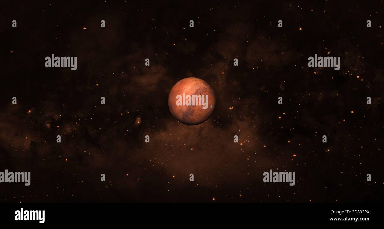 View From Mars At Noght