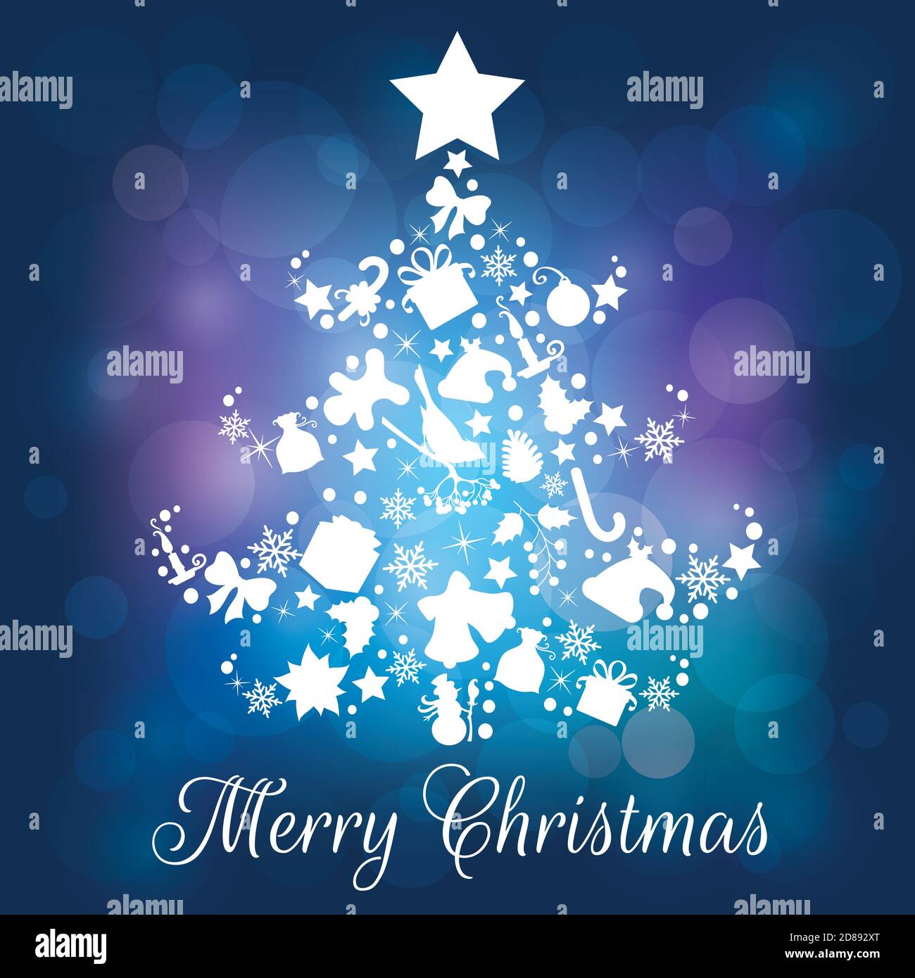 Christmas tree decoration in shape Stock Vector Images - Alamy