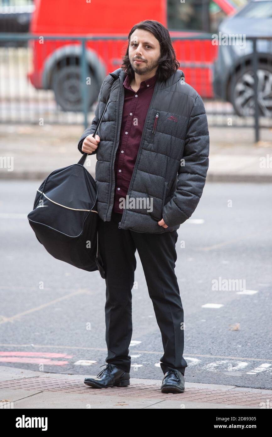 Nicholas Nelson, 31, from North Walsham in Norfolk, arrives at ...