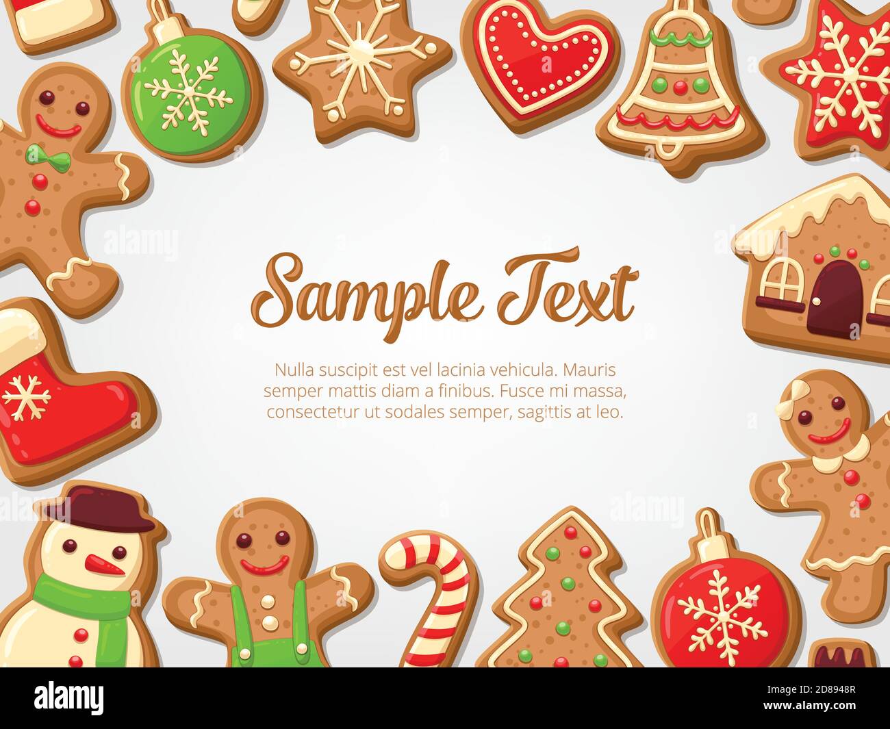 Gingerbread cookies background. Perfect for christmas banners, greeting ...