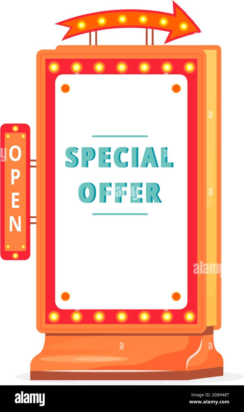 Special offer vector advert board sign illustration Stock Vector Image ...