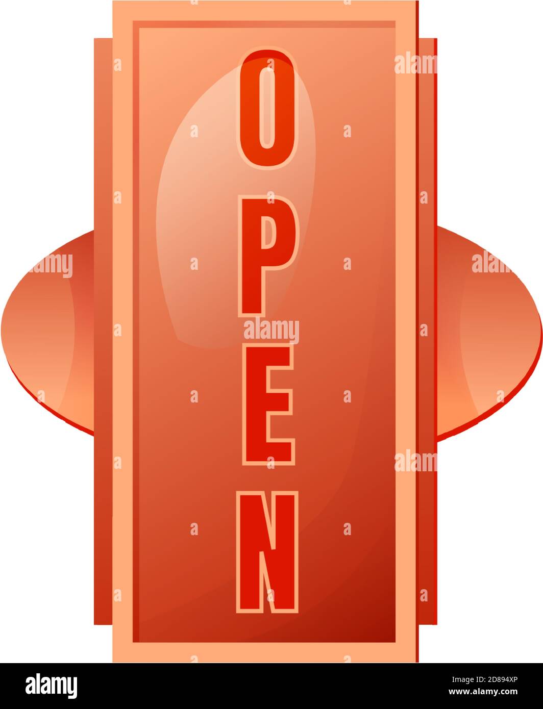 Open red vector board sign illustration Stock Vector Image & Art - Alamy