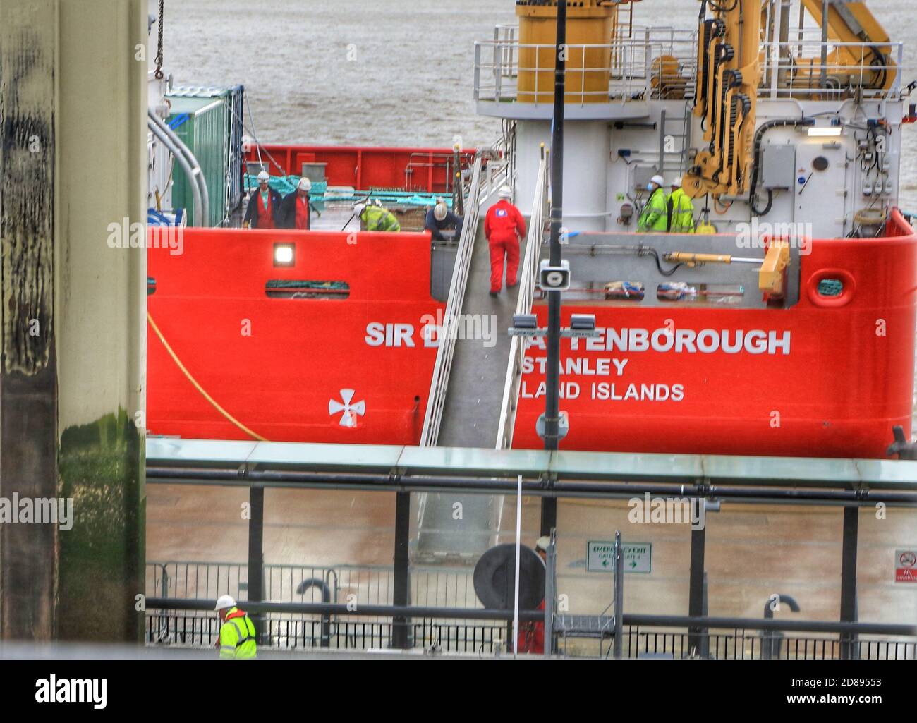 RRS David Attenborough returns to Cammell Lairds Stock Photo - Alamy