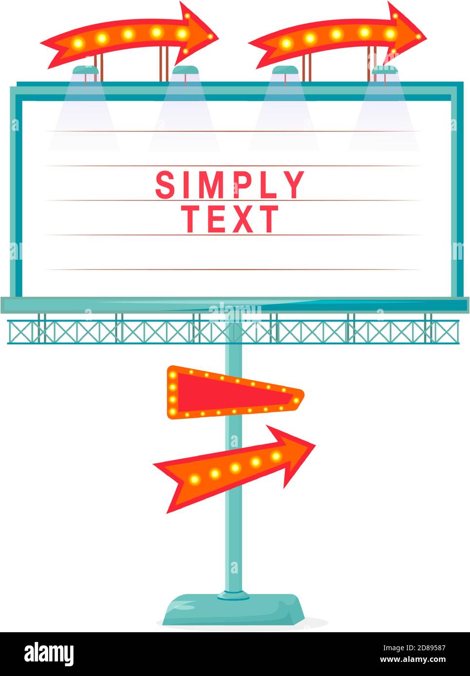Vintage vector advert board sign illustration Stock Vector Image & Art ...