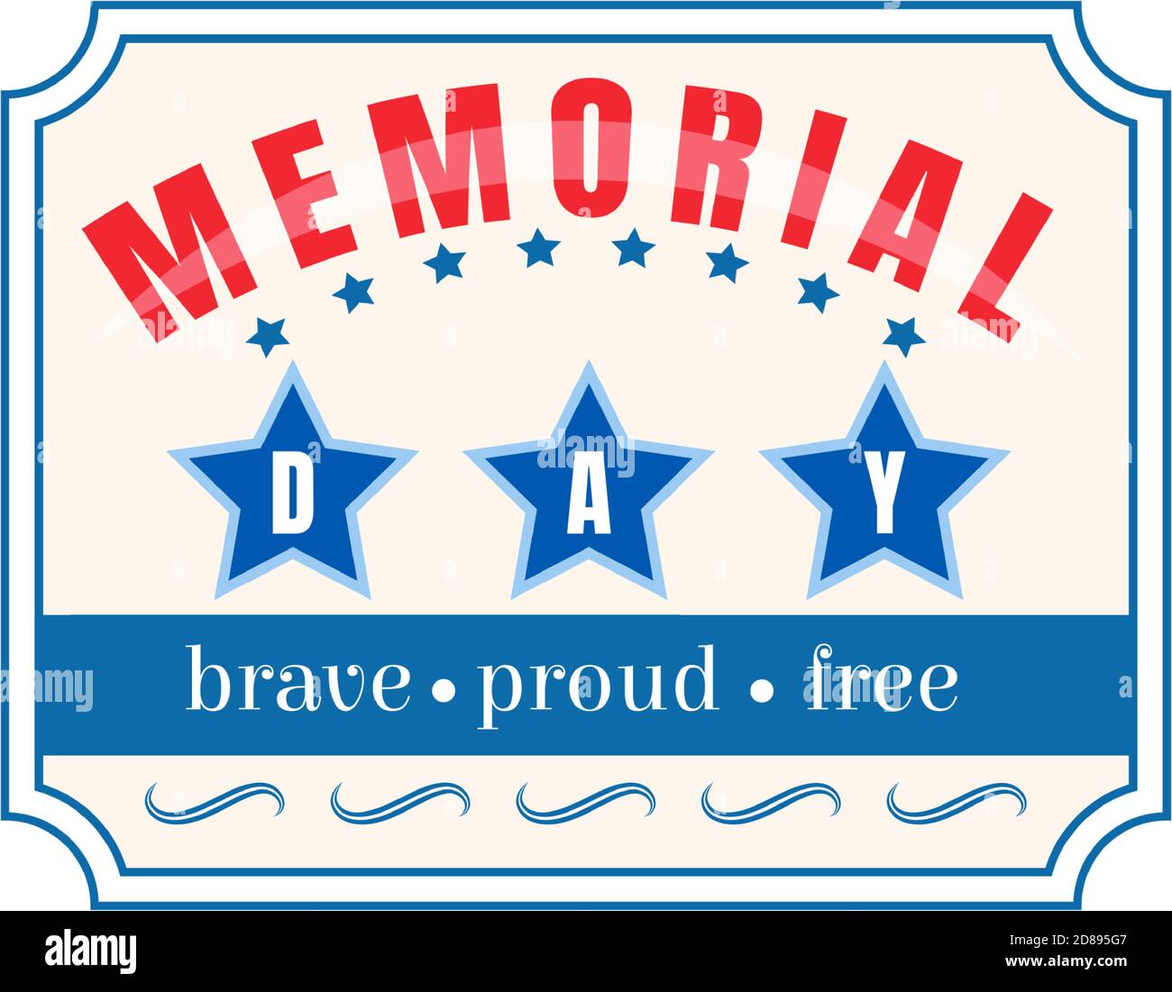 Decoration Day flat color vector badge Stock Vector Image & Art - Alamy