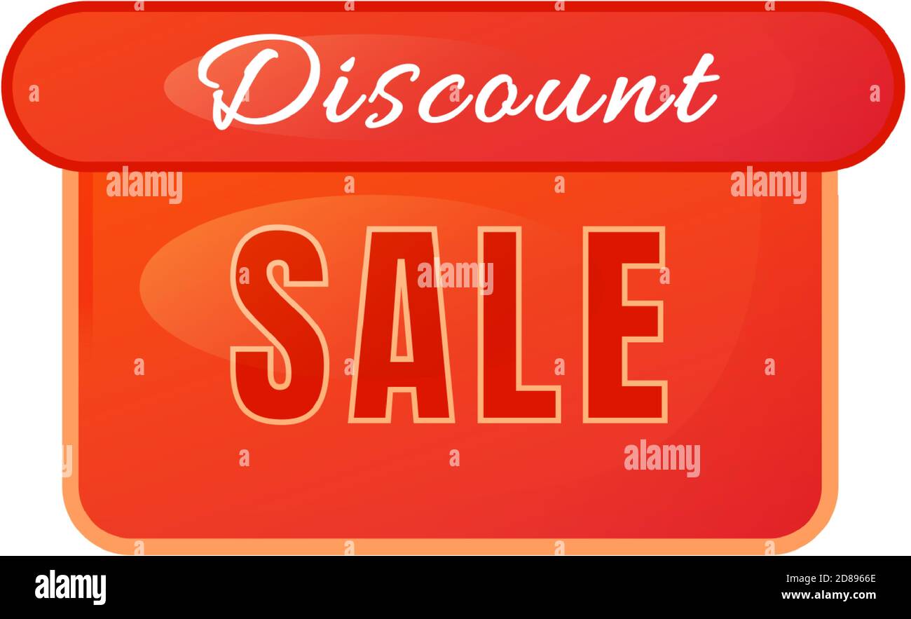 Discount sale red vector board sign illustration Stock Vector Image ...