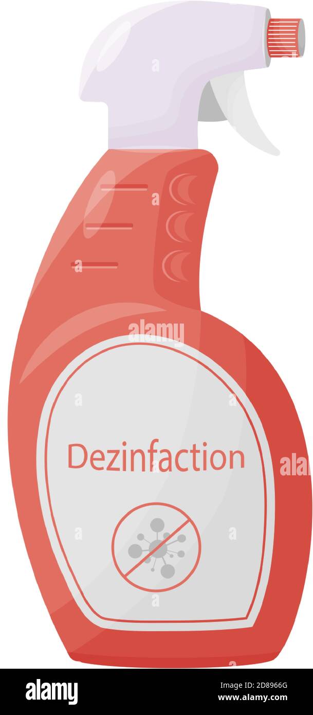 Disinfection product cartoon vector illustration Stock Vector Image ...