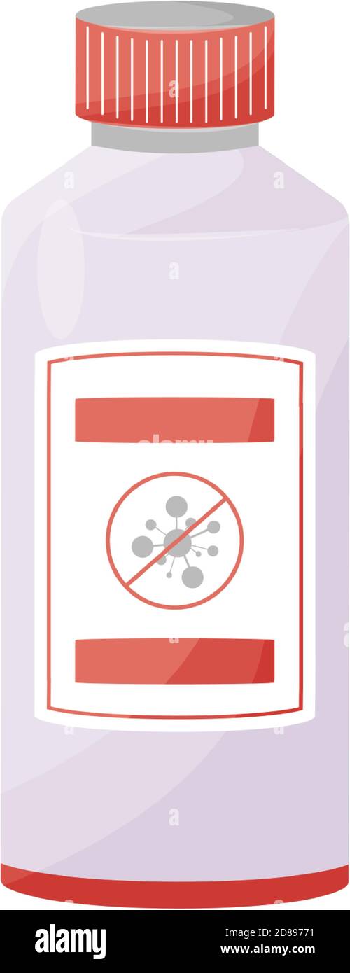 Disinfectant cartoon flat vector illustration Stock Vector Image & Art ...