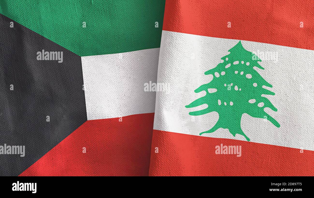 Kuwait lebanon flag hi-res stock photography and images - Alamy