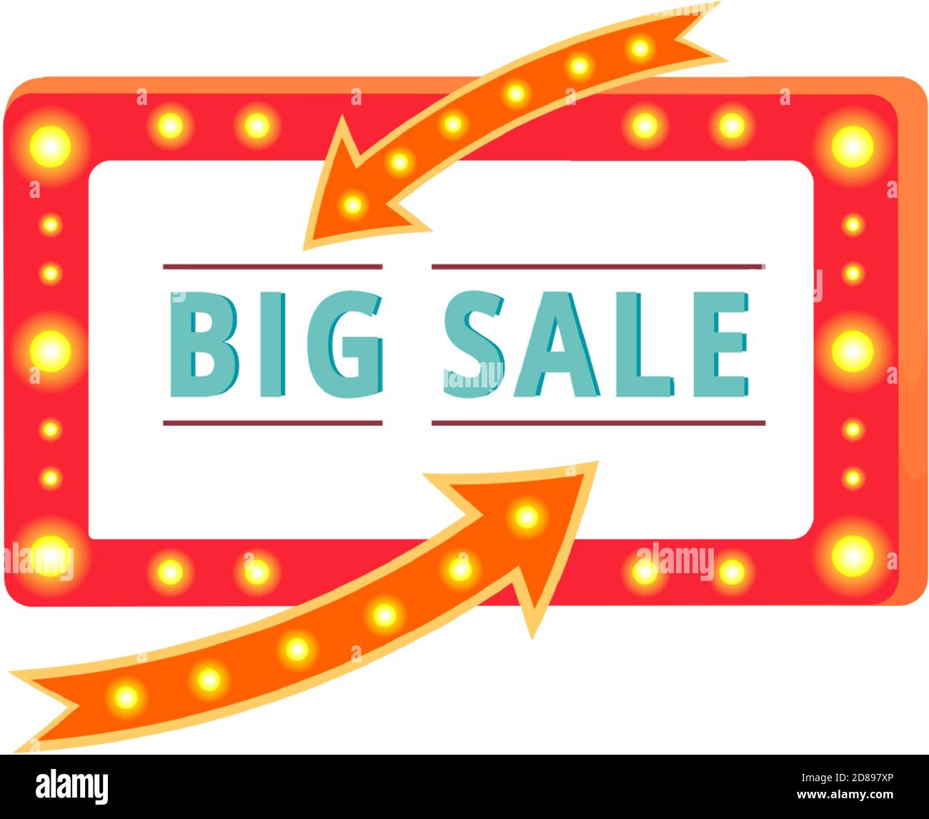 Big sale vector advert board sign illustration Stock Vector Image & Art ...