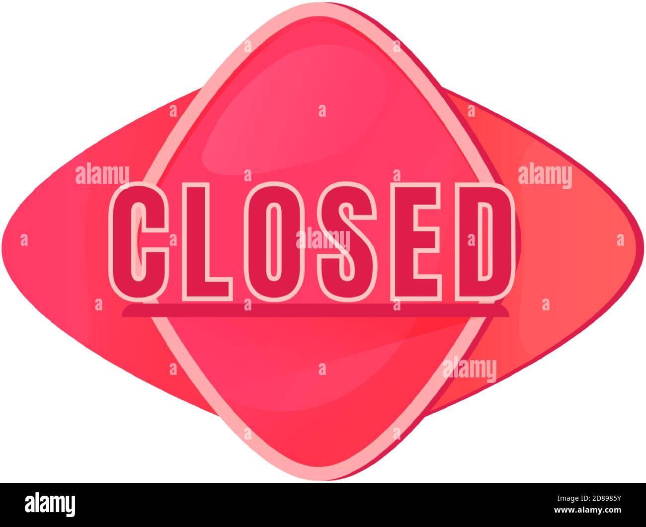 Closed pink vector board sign illustration Stock Vector Image & Art - Alamy