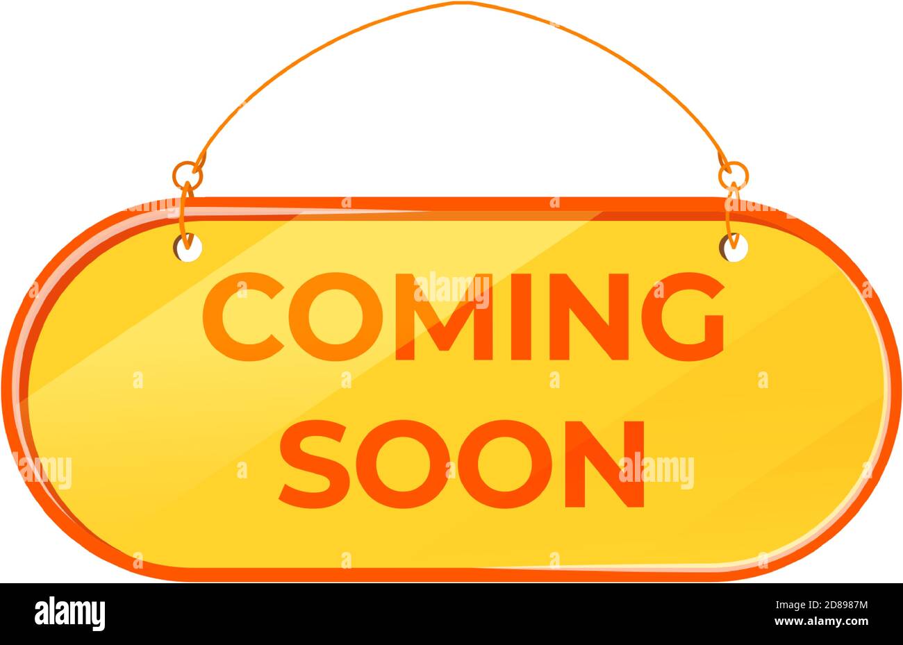 Coming soon yellow vector board sign illustration Stock Vector Image ...
