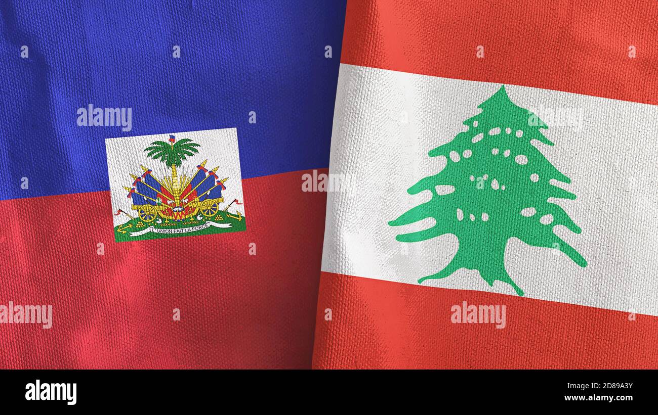 Lebanon haiti flag hi-res stock photography and images - Alamy