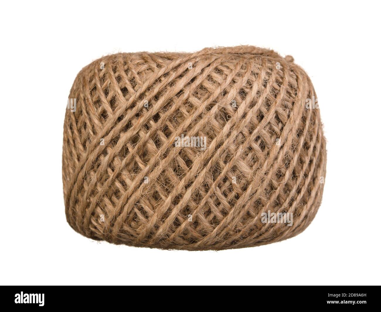 Natural jute rope skein isolated on the white background Stock Photo ...