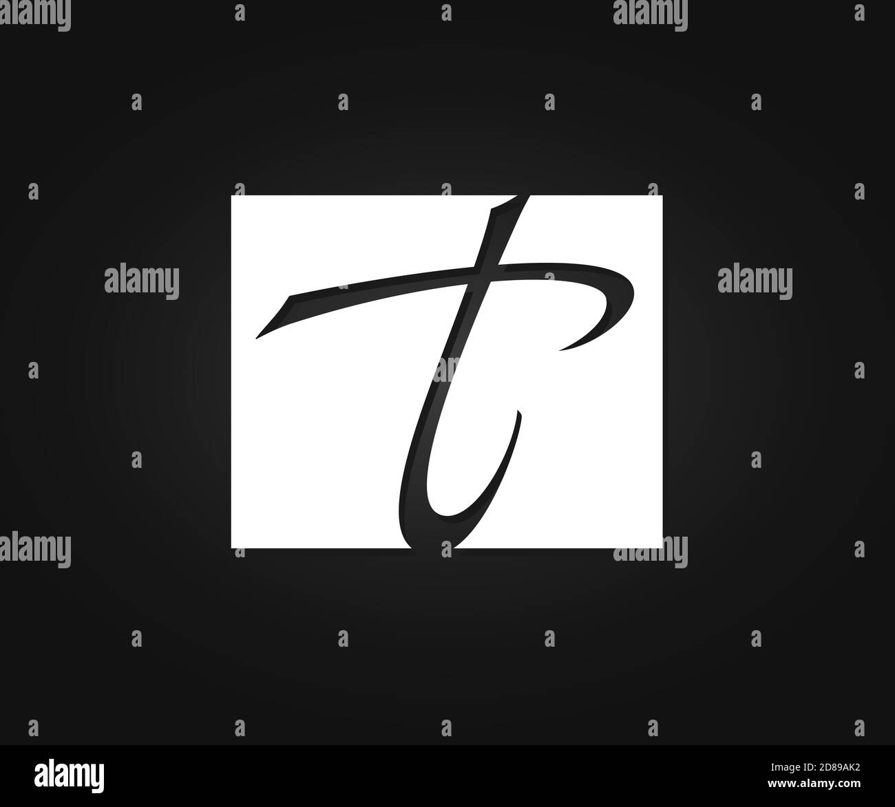 Letter t vector logo design Stock Vector Image & Art - Alamy