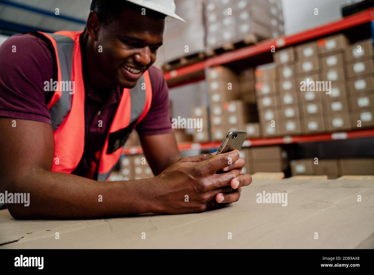 Black smiling on construction site hi-res stock photography and images ...