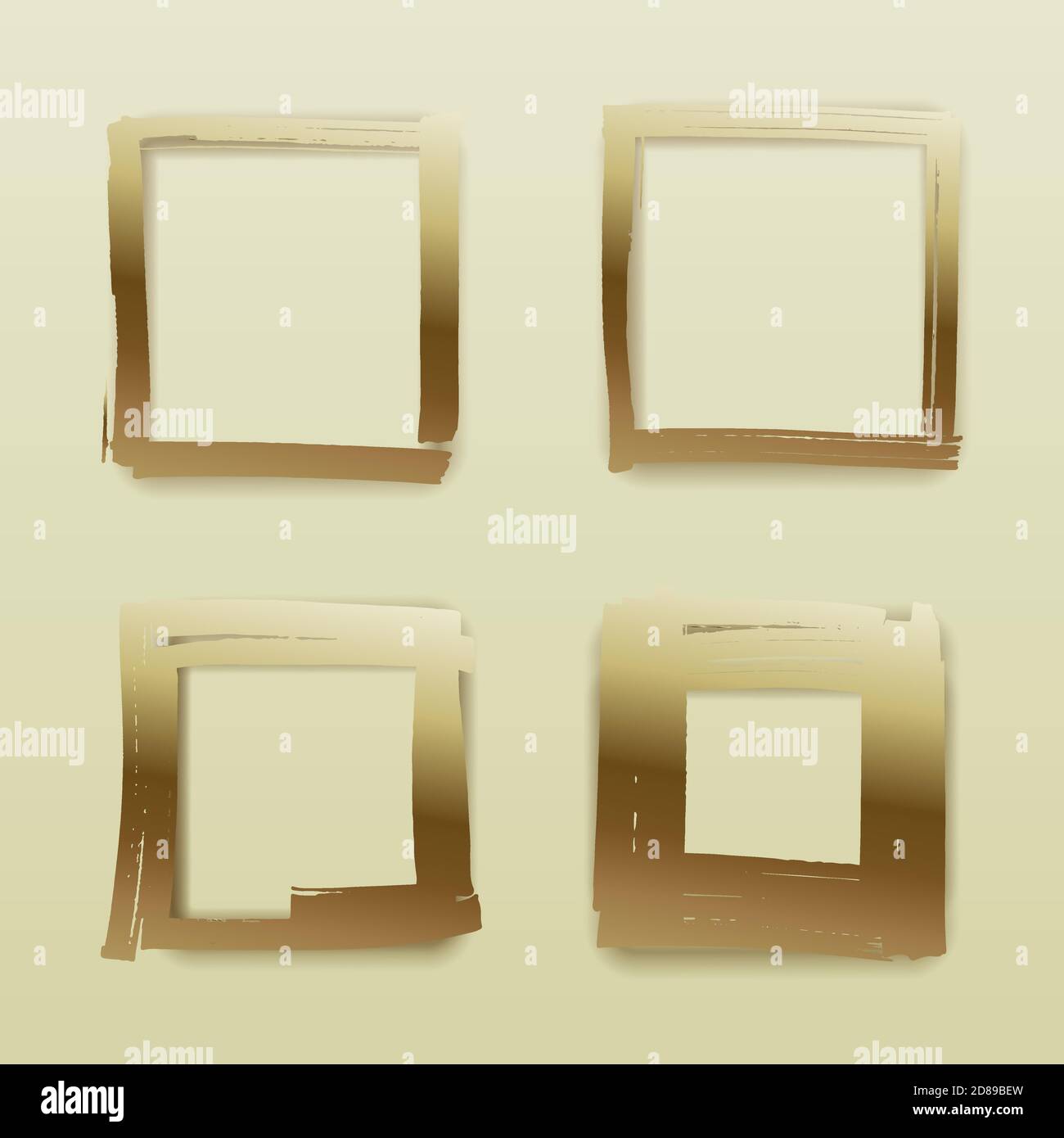 Golden vintage frame paintings Stock Vector Images - Alamy