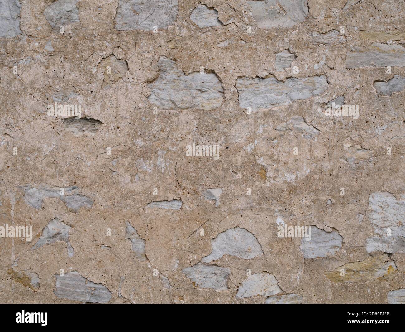 Plastered stone wall background Stock Photo - Alamy