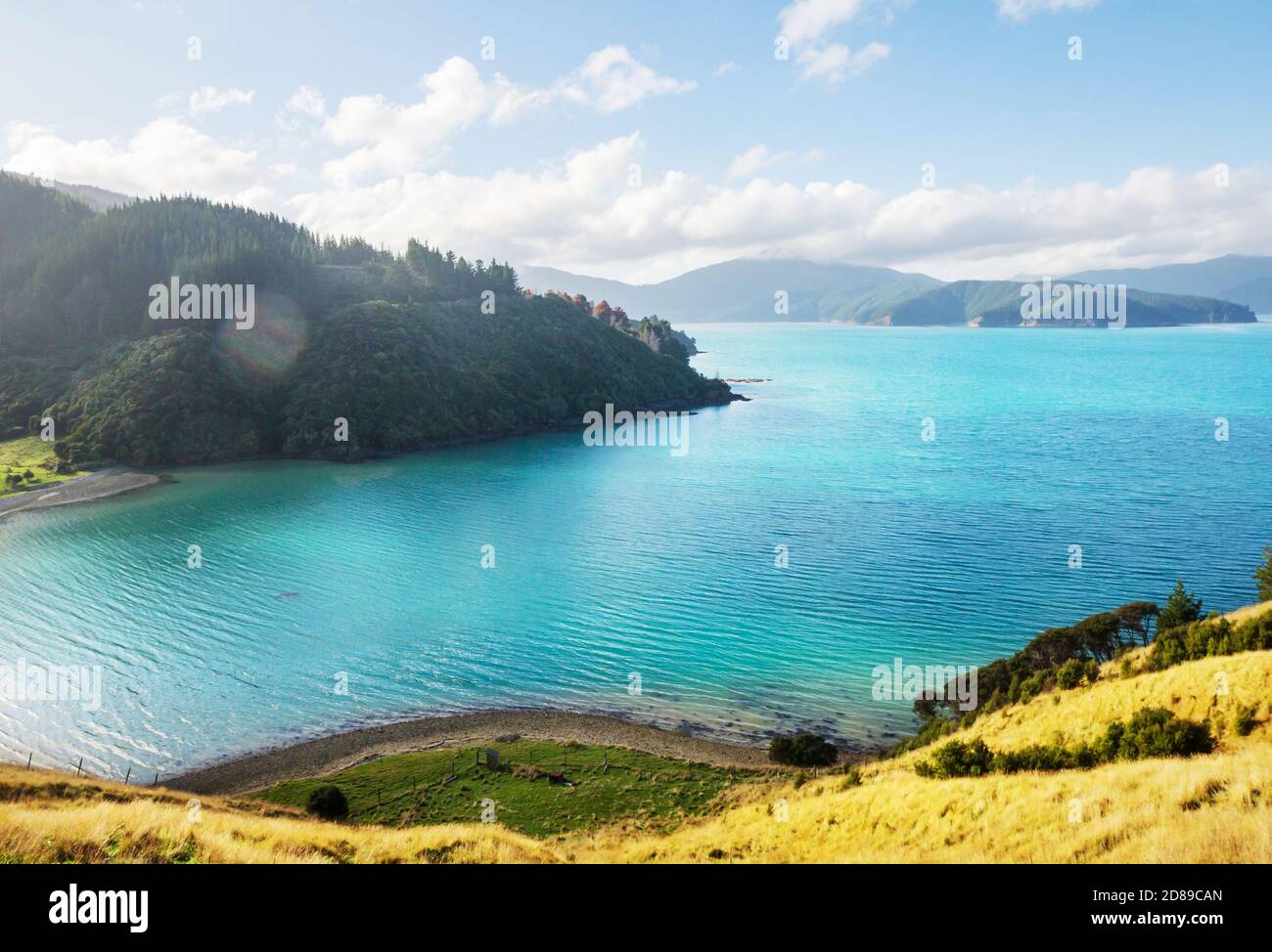 Beautiful landscapes it the Ocean Beach, New Zealand. Inspiring natural ...