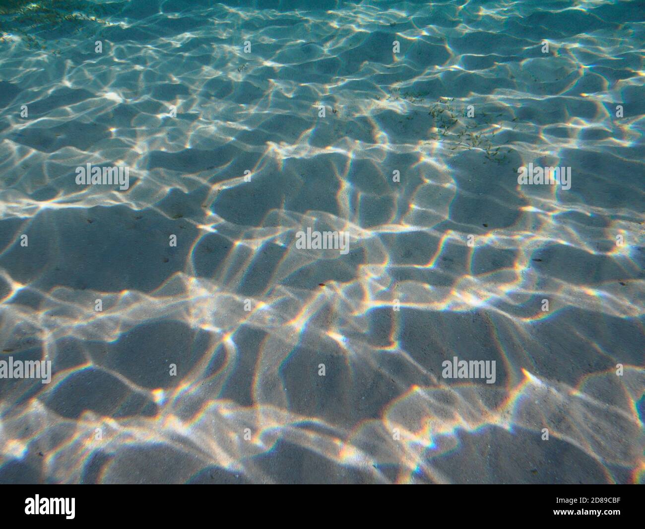 Sandy ocean floor with sunlight patches underwater background Stock ...