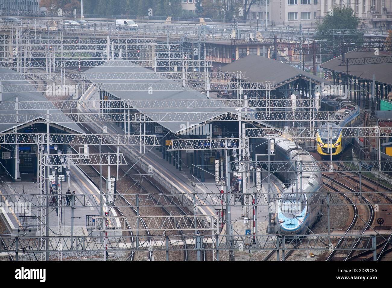 Pendolino high speed train in Gdansk, Poland. October 26th 2020 ...