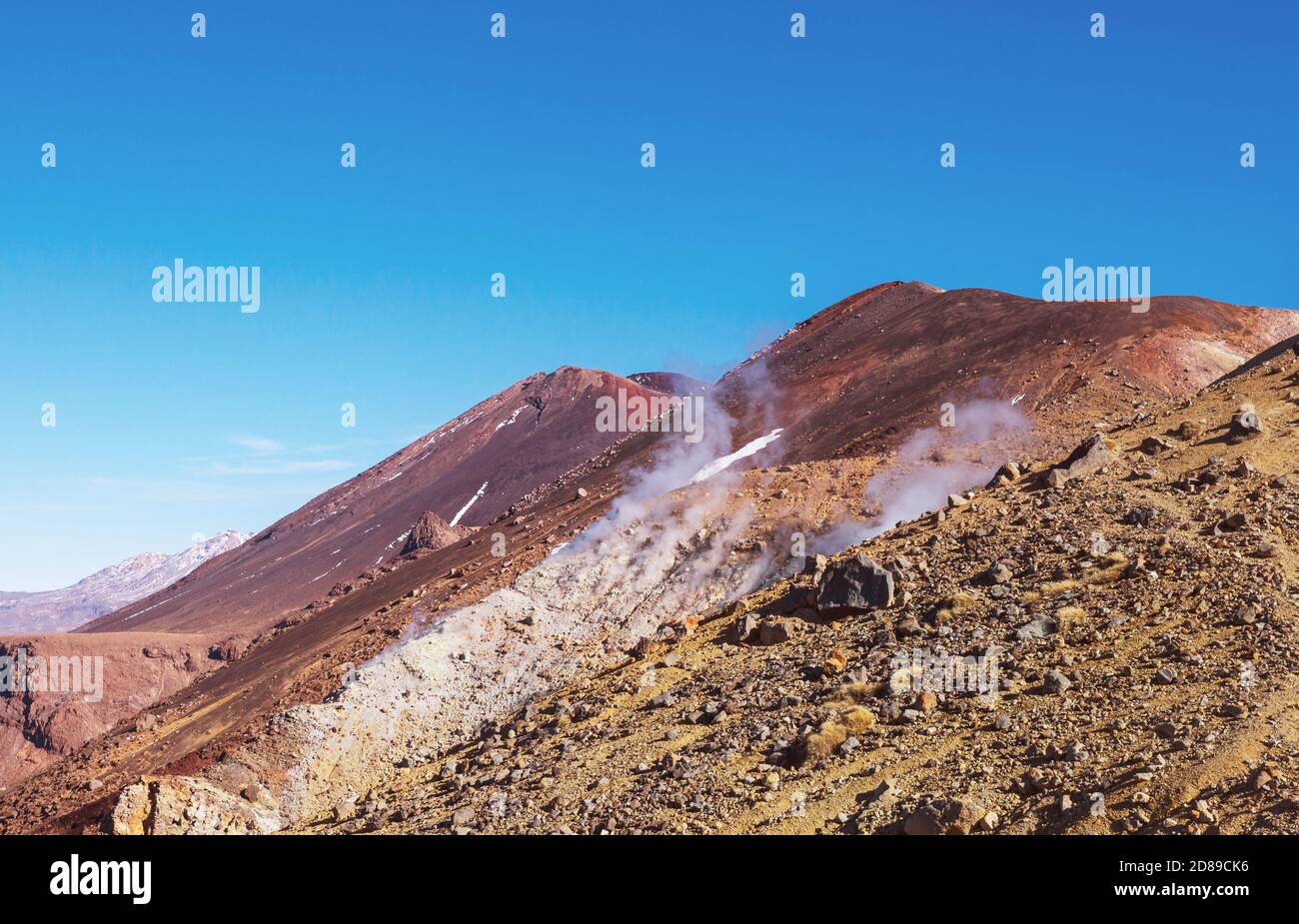 Mount Taranaki / Mount Egmont in Egmont National Park, North Island ...