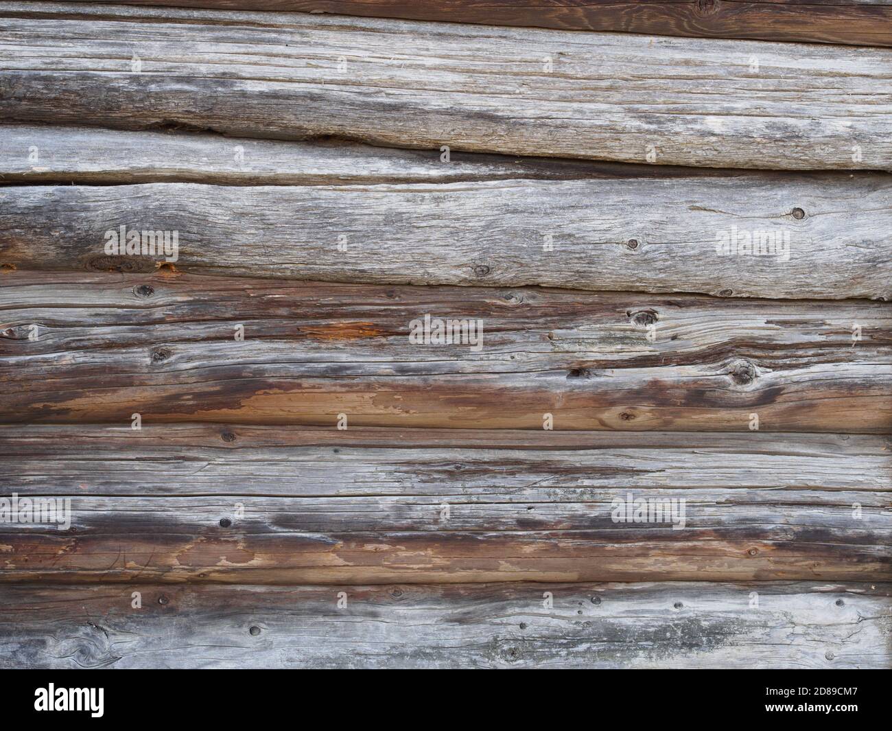 Old wooden log house wall background Stock Photo - Alamy
