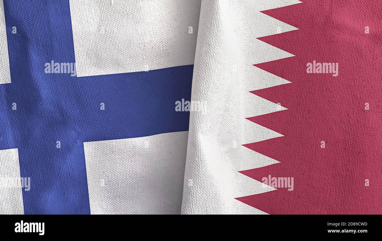 Qatar finland flag hi-res stock photography and images - Alamy