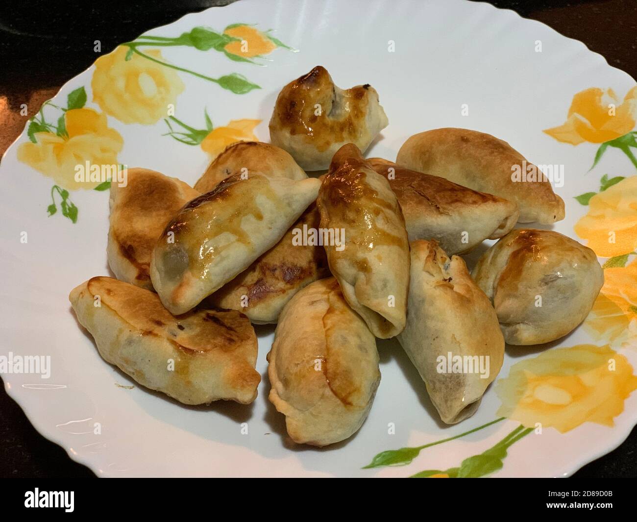 Bread with meat Stock Photo - Alamy