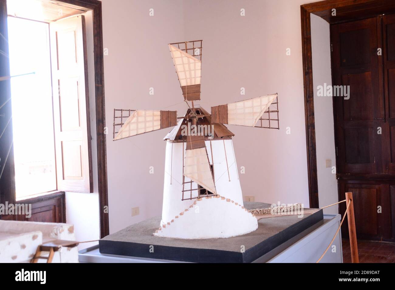 Classic Vintage Windmill Building Stock Photo - Alamy