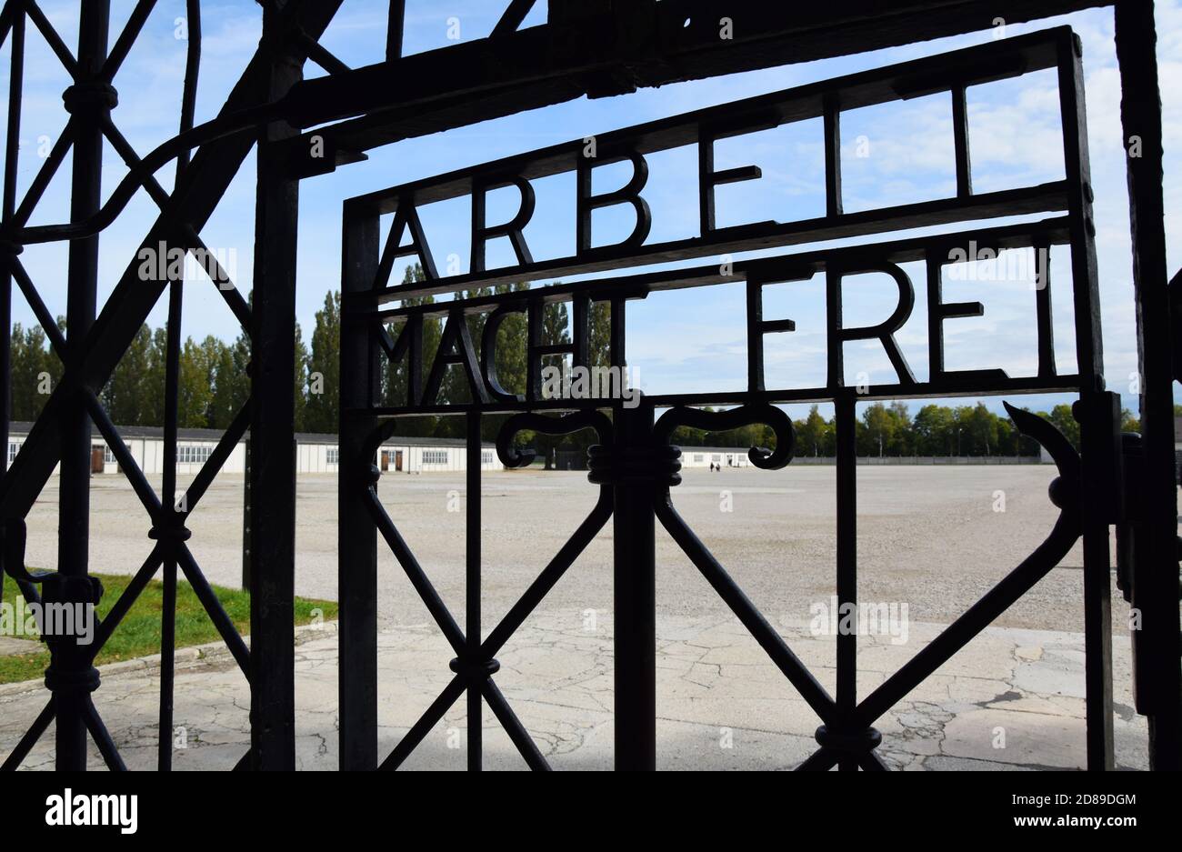 Entrance gate dachau concentration camp hi-res stock photography and ...